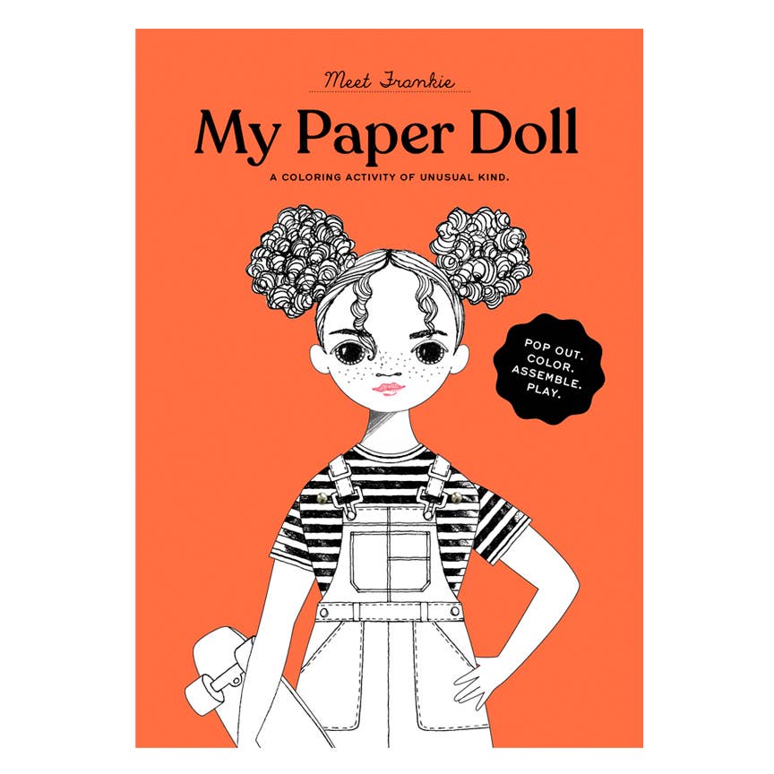 paper doll coloring sheet